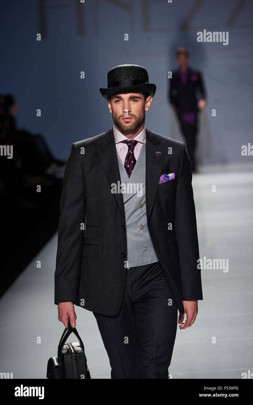 Model walking on the runway during FINEZZA – AU NOM DE L’HOMME show at ...