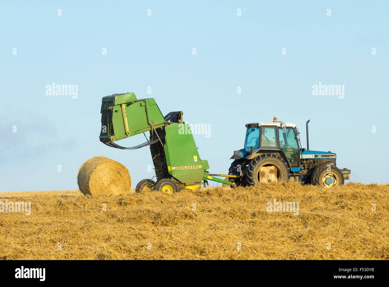 Hay baler hi-res stock photography and images - Alamy
