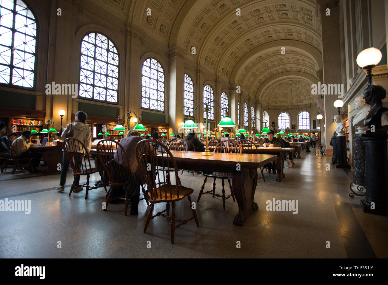 inside boston public library Stock Photo - Alamy