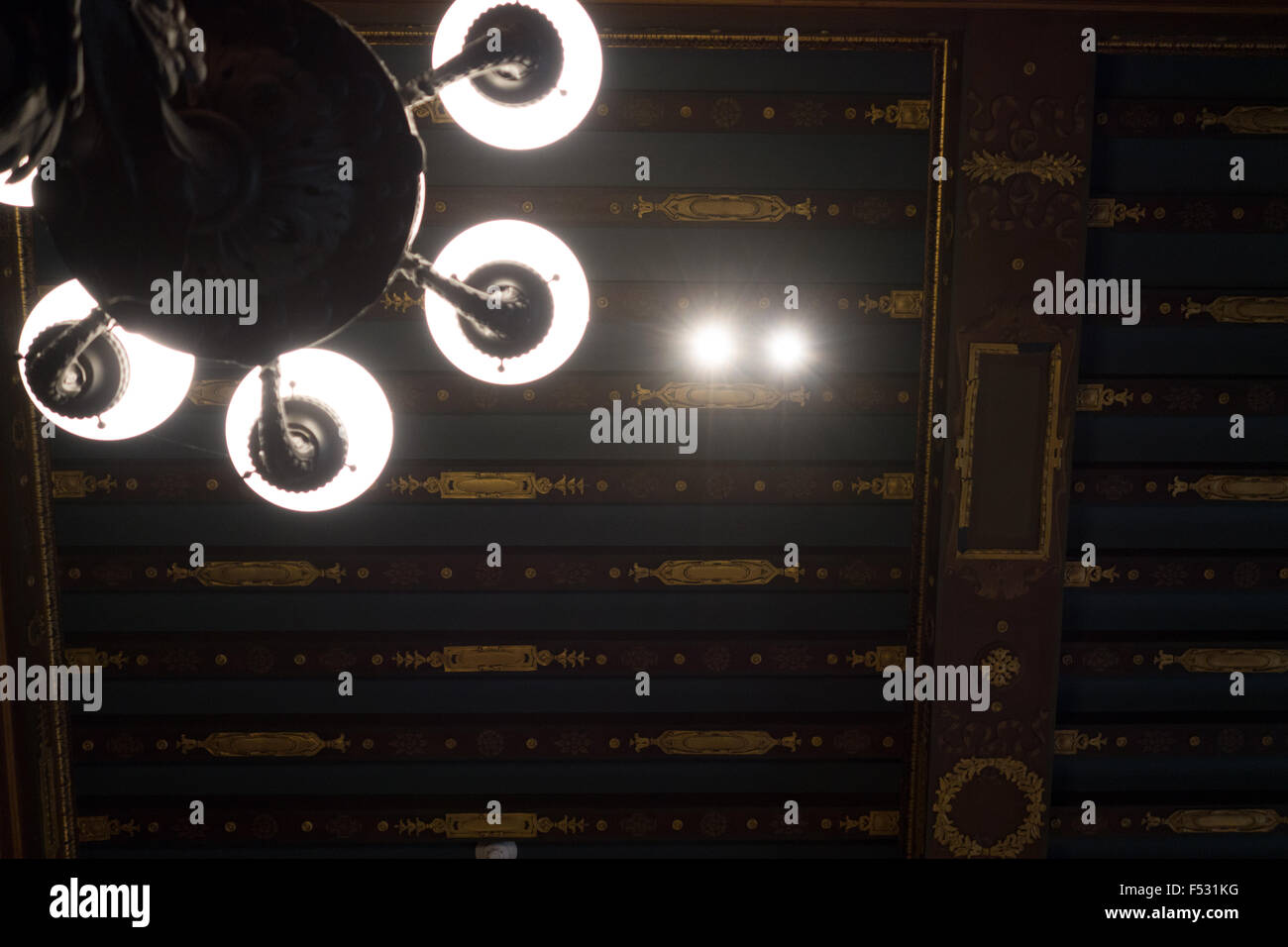 boston public library ceiling Stock Photo - Alamy