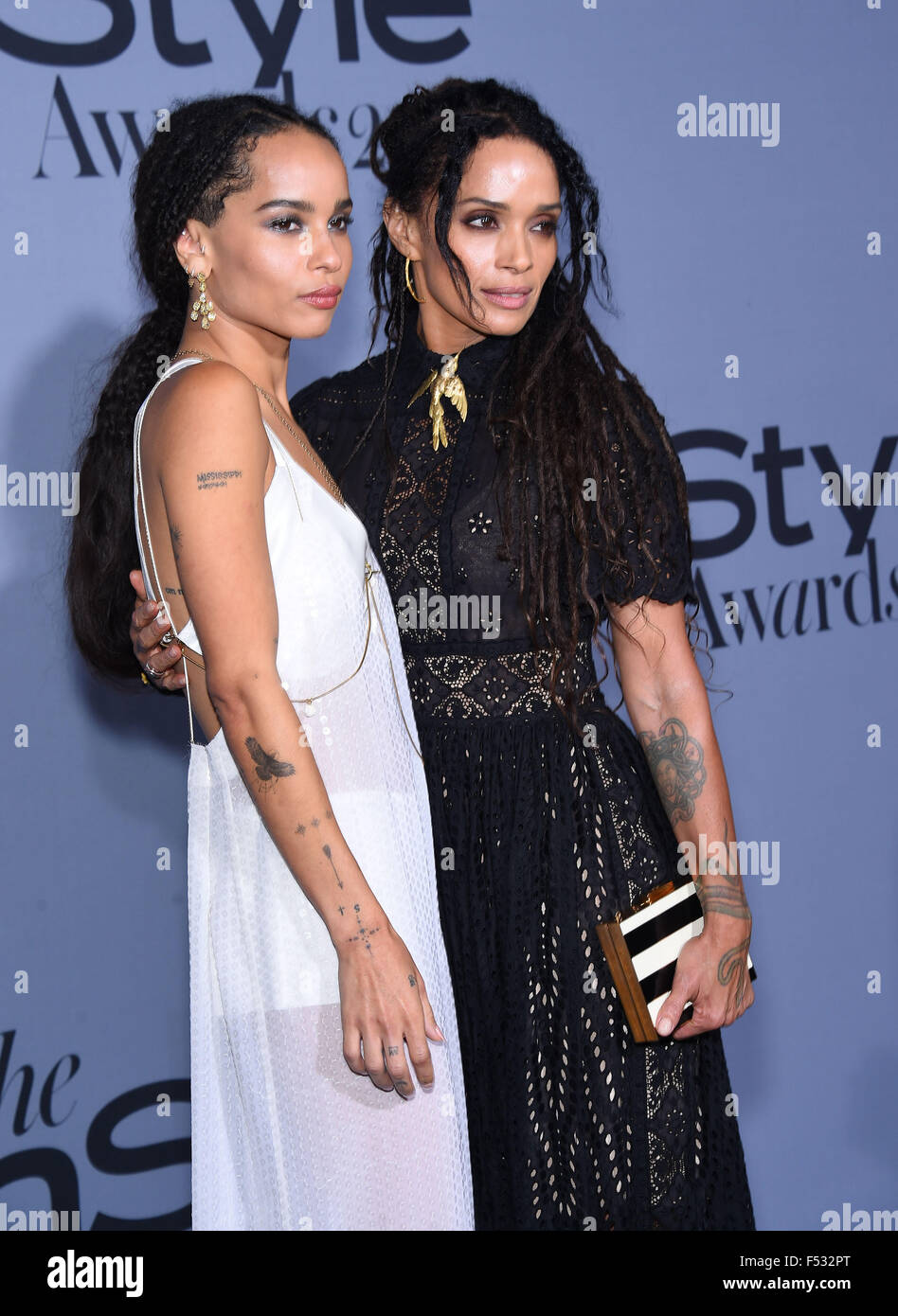Los Angeles, California, USA. 26th Oct, 2015. Zoe Kravitz & Lisa Bonet ...