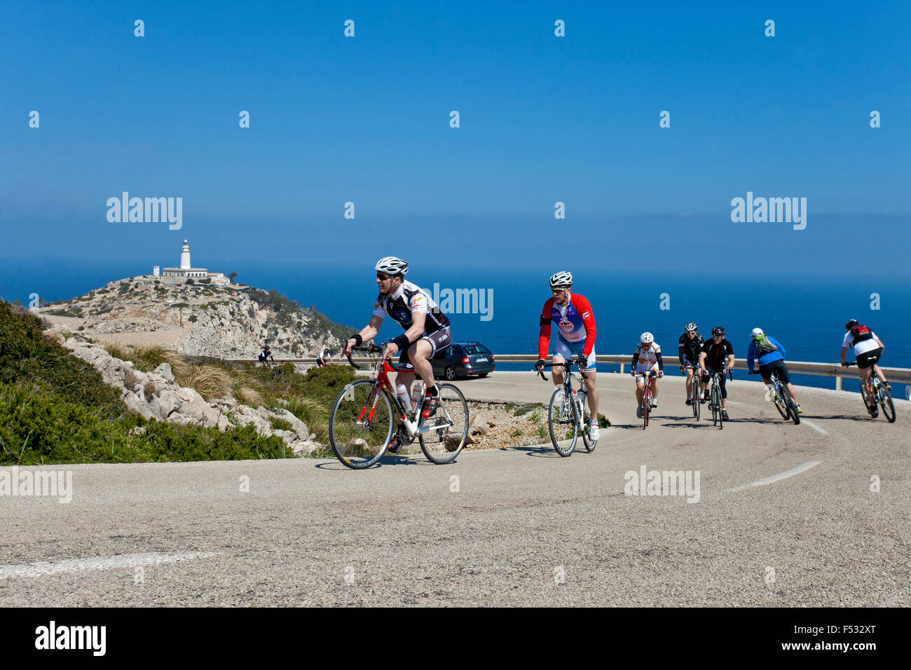 Spanish Balearic Islands, Island Majorca, Cap de Formentor, lighthouse ...