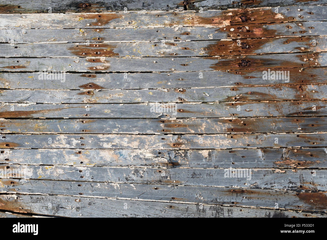 Texture, weathered planks of an old boat Stock Photo - Alamy