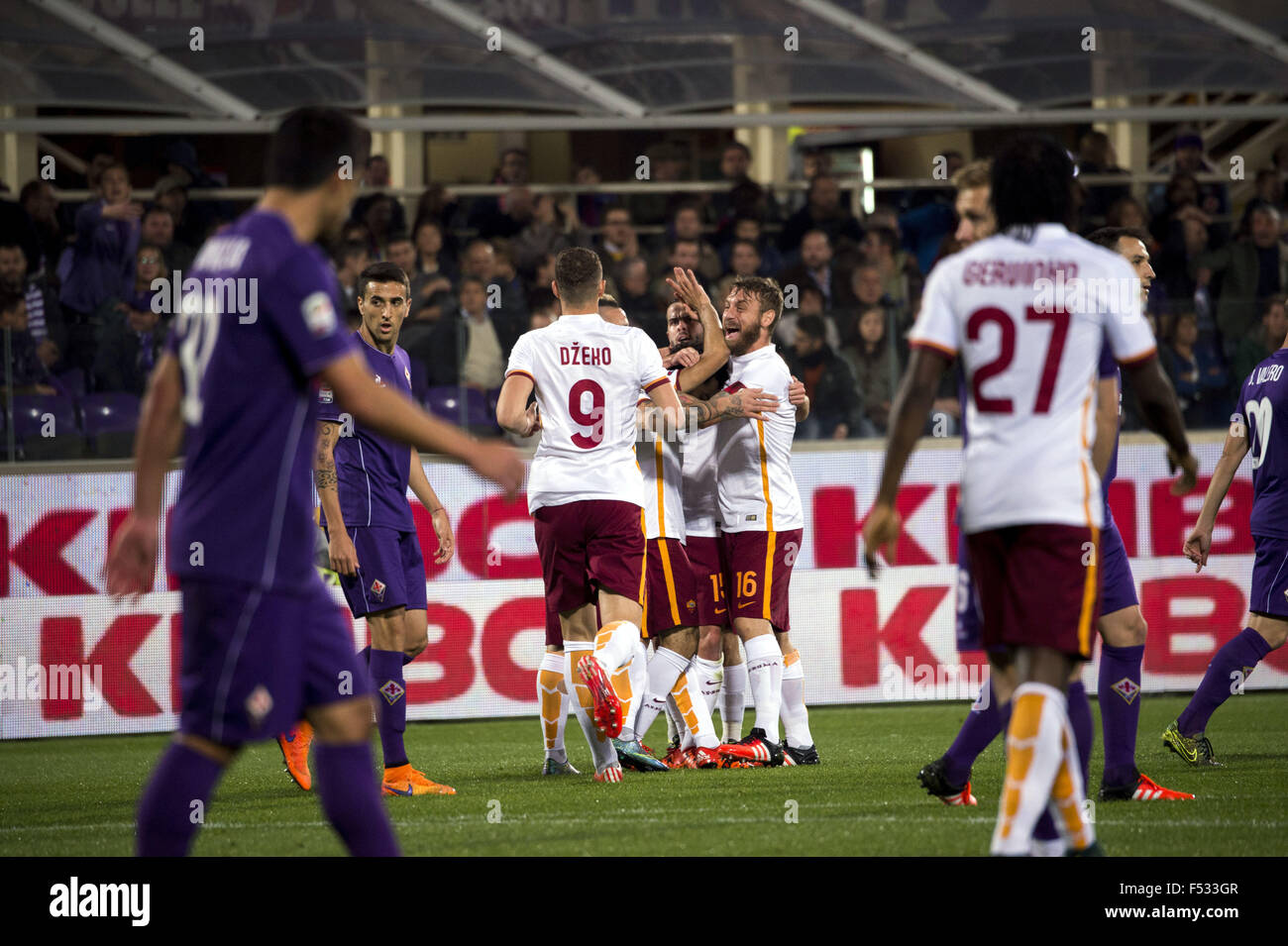 Mohamed salah roma fiorentina hi-res stock photography and images - Alamy