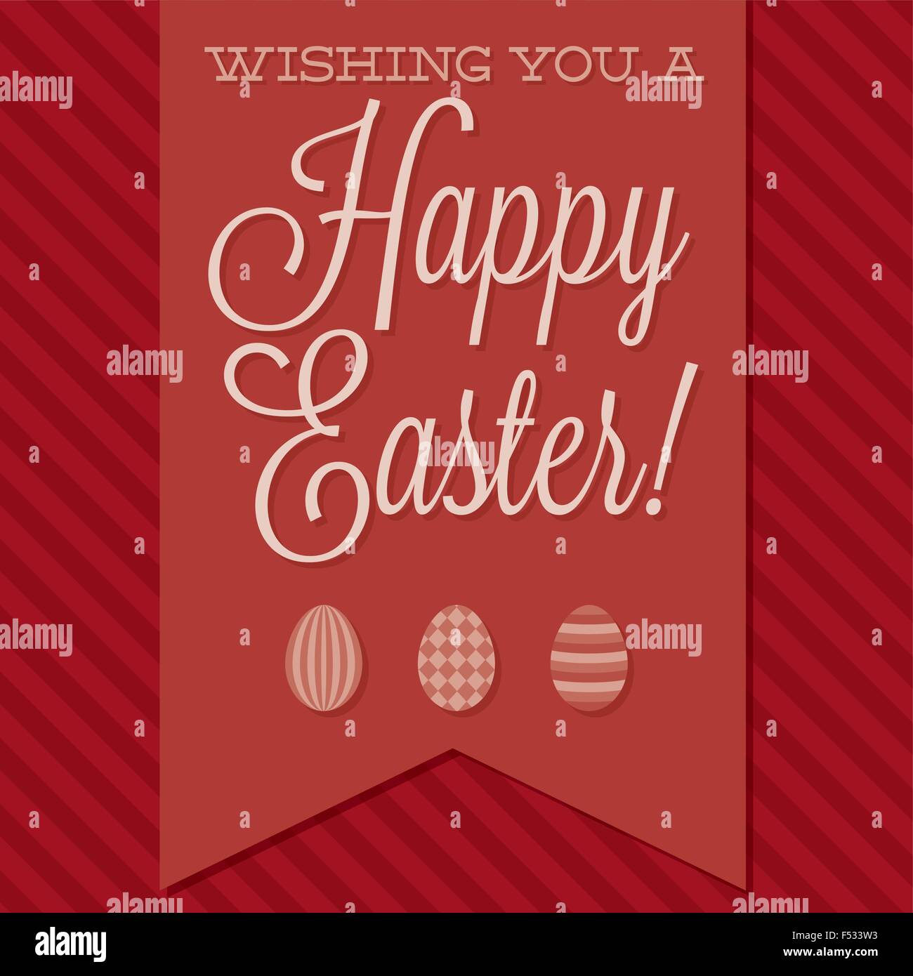 Easter Egg retro sash card in vector format Stock Vector Image & Art ...
