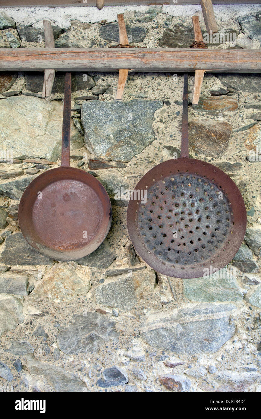 two old pans Stock Photo - Alamy