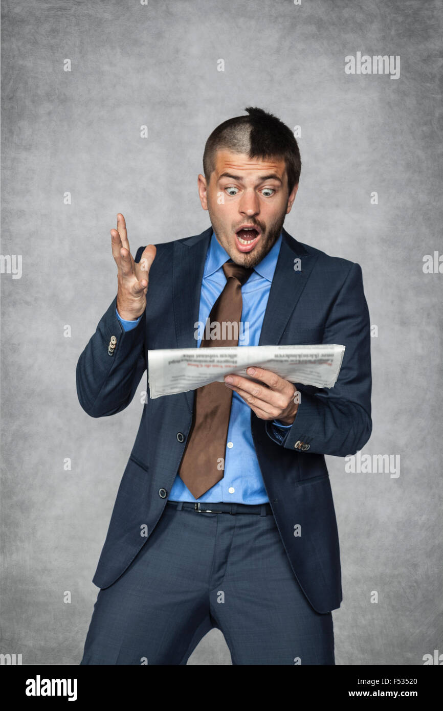 what a bad news in the newspaper Stock Photo - Alamy