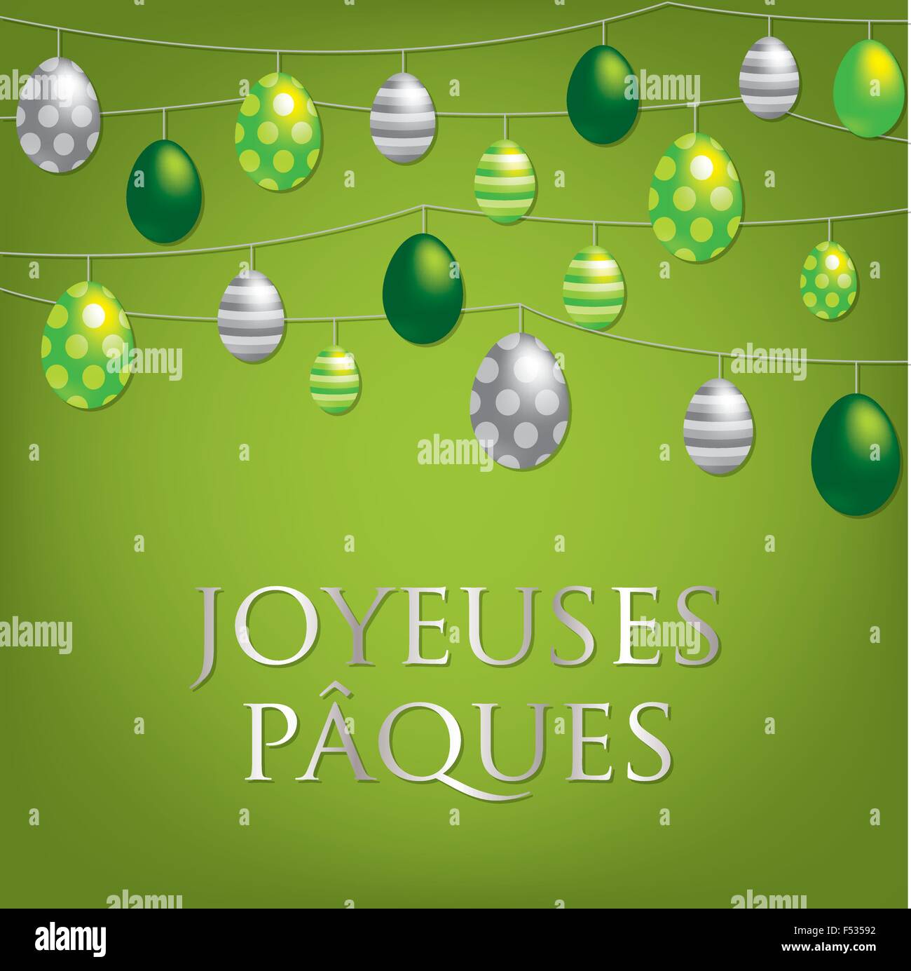 String of Easter eggs card in vector format Stock Vector Image & Art ...