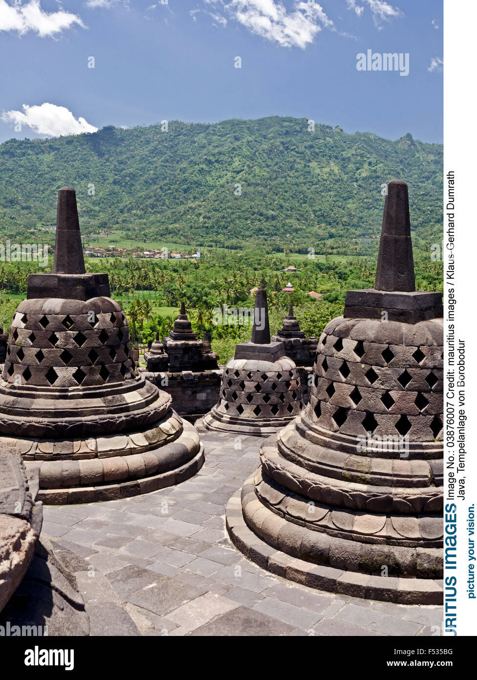 Java, temple complex of Borobodur Stock Photo - Alamy