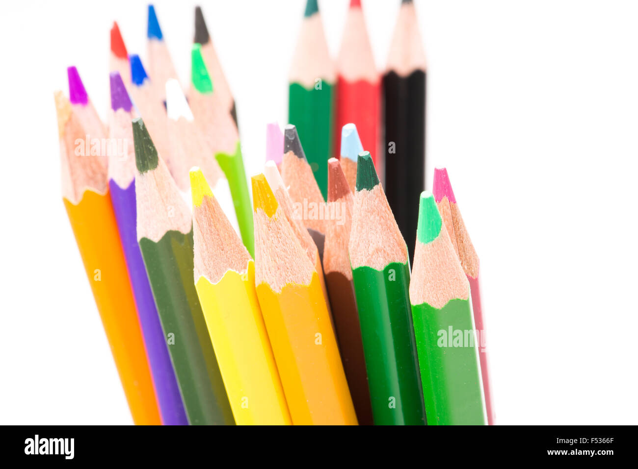 Pencil for school on white background Stock Photo - Alamy