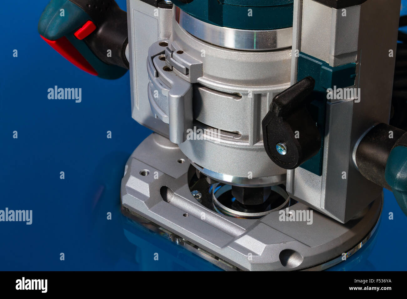 variable speed plunge router on sky background Stock Photo - Alamy