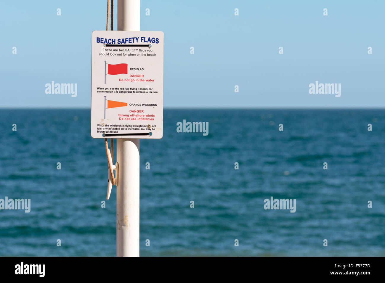 Beach safety flags hi-res stock photography and images - Alamy
