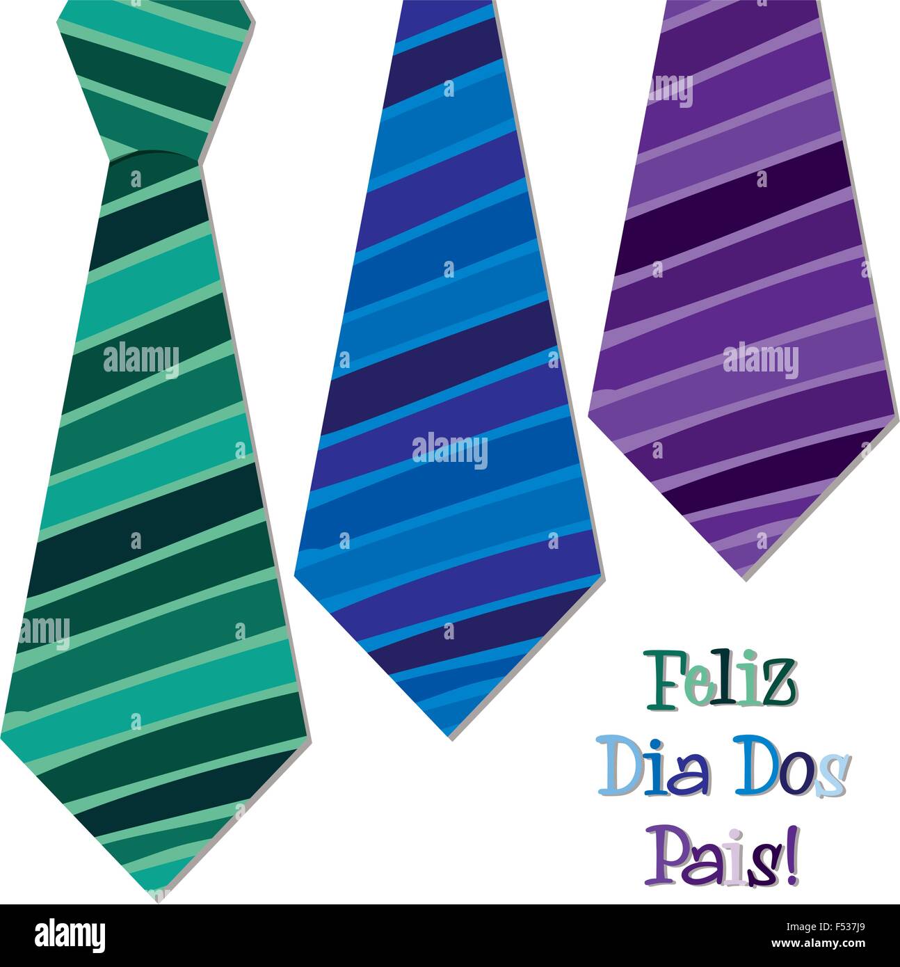 Father's Day tie card in vector format Stock Vector Image & Art - Alamy