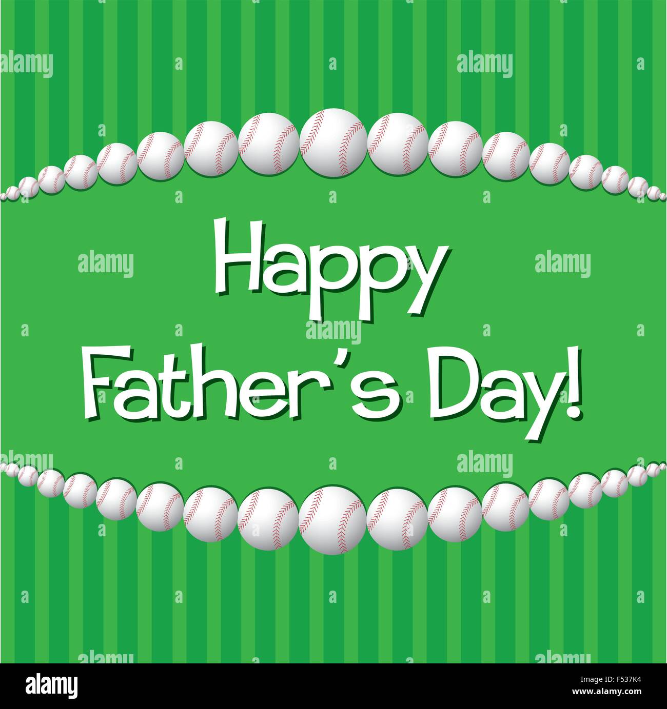 Baseball Father's Day card in vector format Stock Vector Image & Art ...