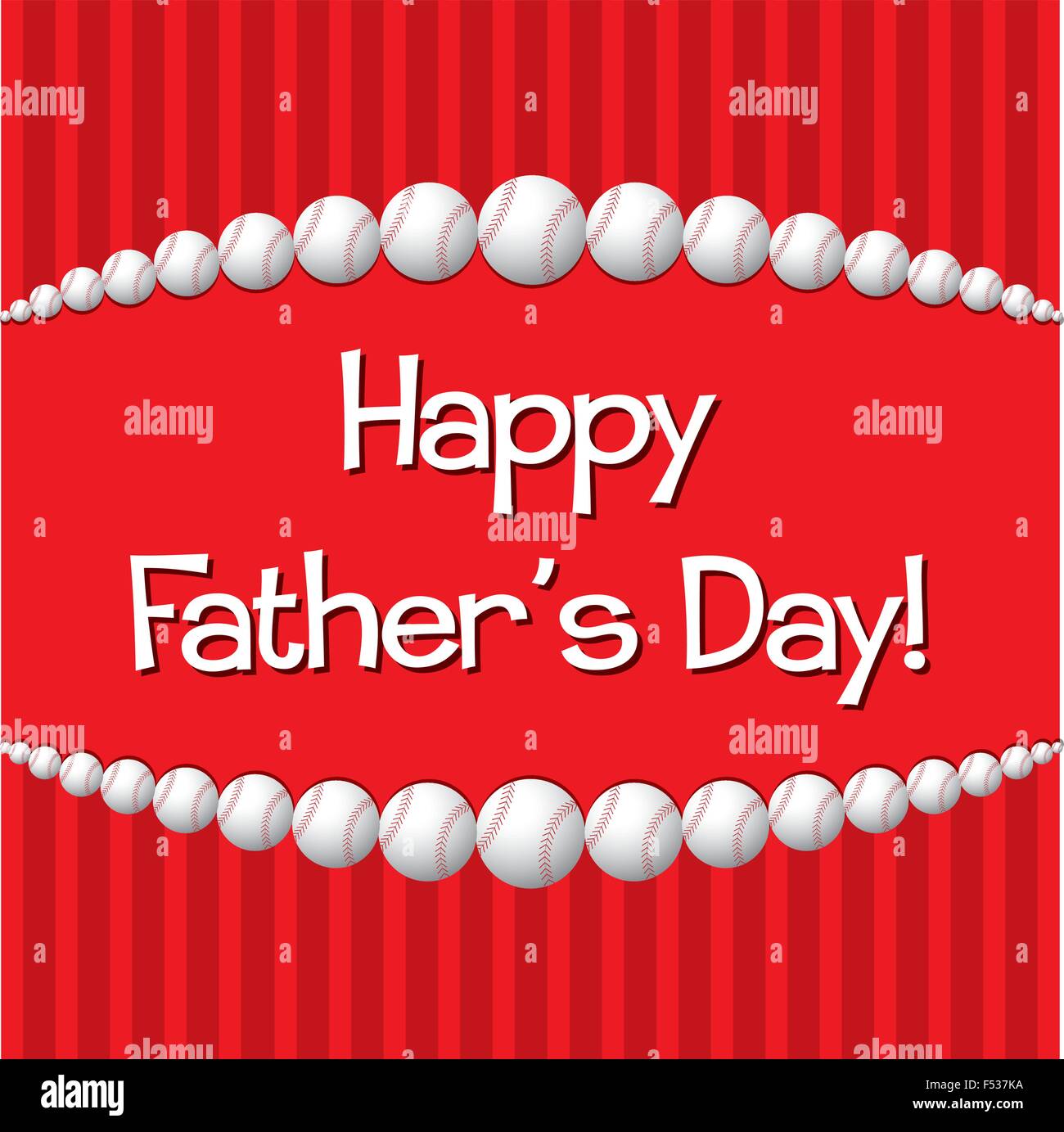 Baseball Father's Day card in vector format Stock Vector Image & Art ...