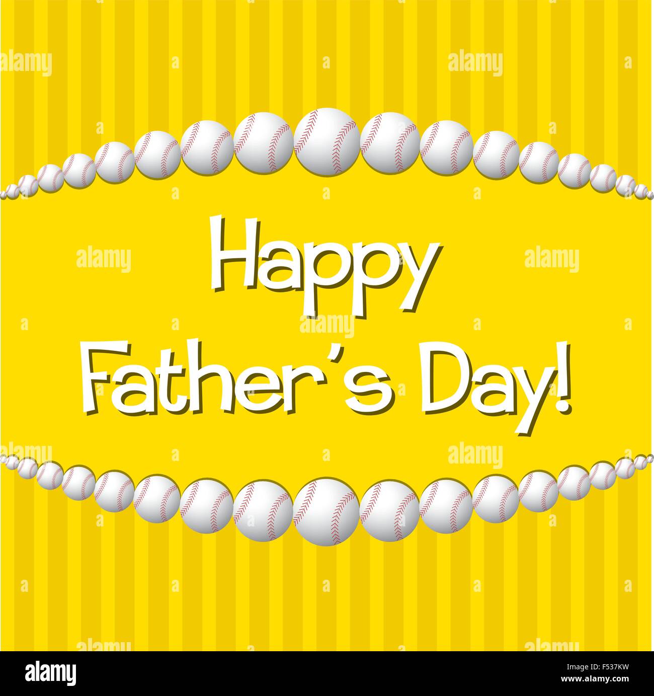 Baseball Father's Day card in vector format Stock Vector Image & Art ...