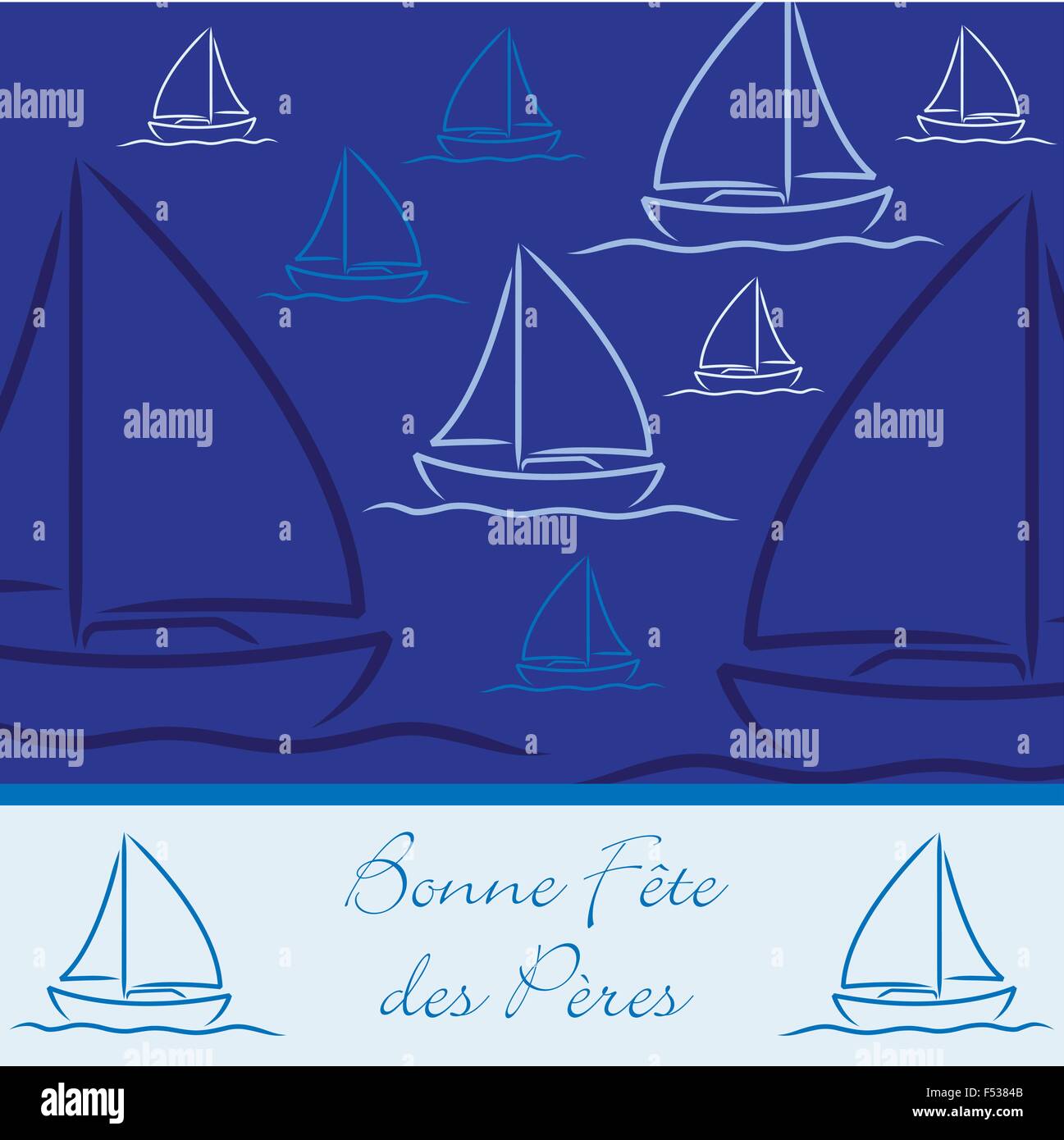 Father's Day boat card in vector format Stock Vector Image & Art - Alamy