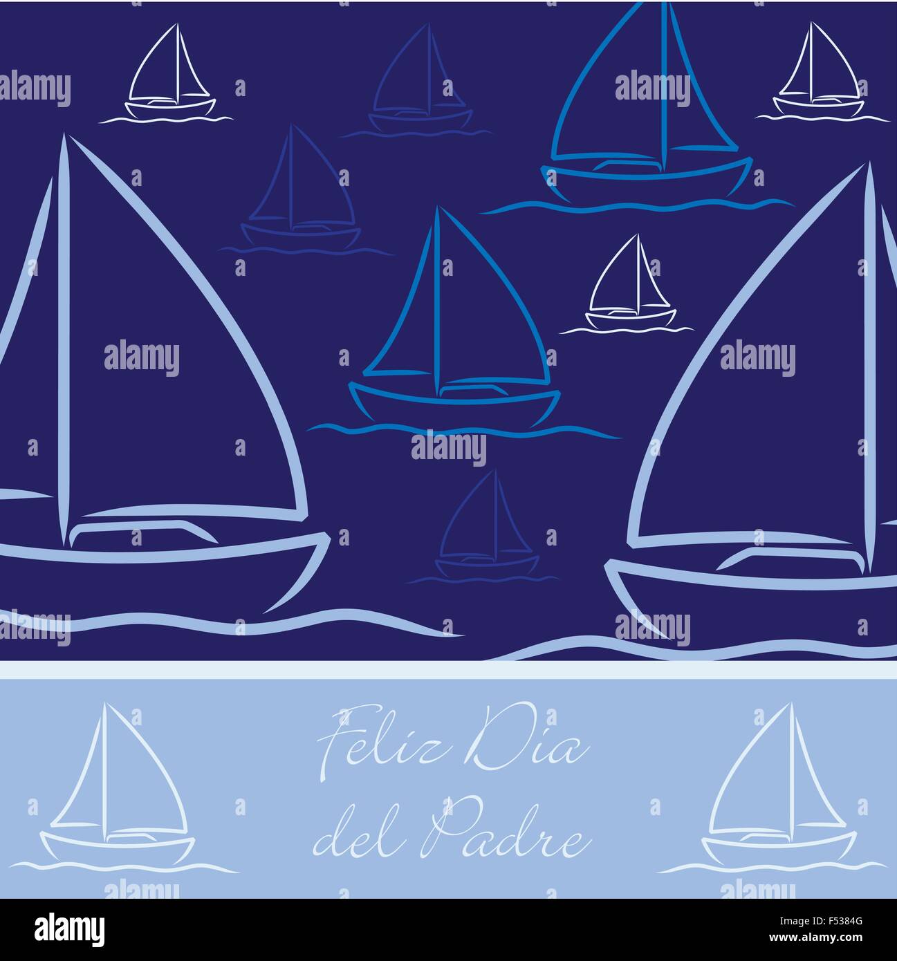 Father's Day boat card in vector format Stock Vector Image & Art - Alamy