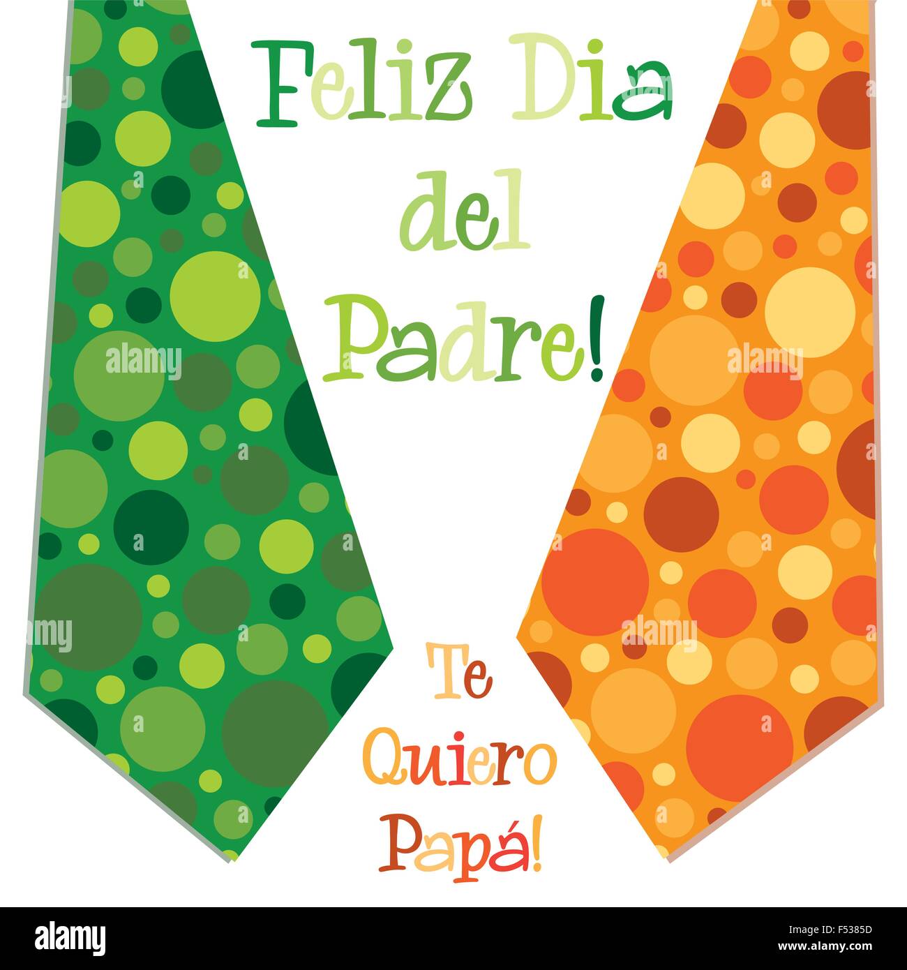 Father celebration tie card Cut Out Stock Images & Pictures - Alamy