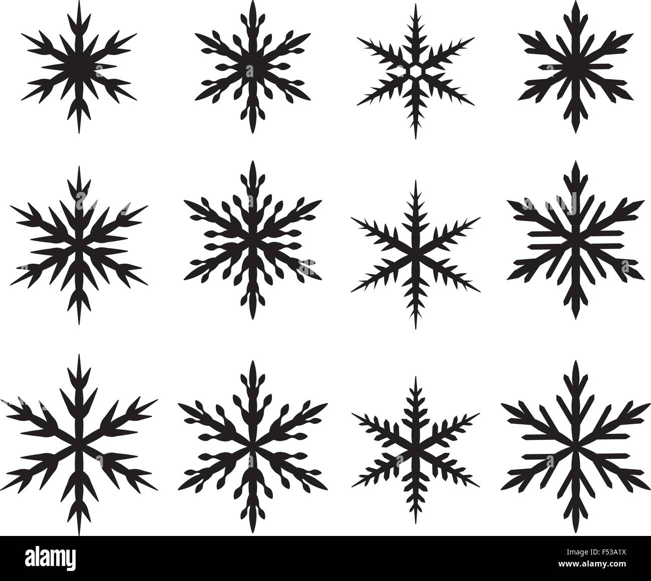 Cold winter background many Stock Vector Images - Alamy