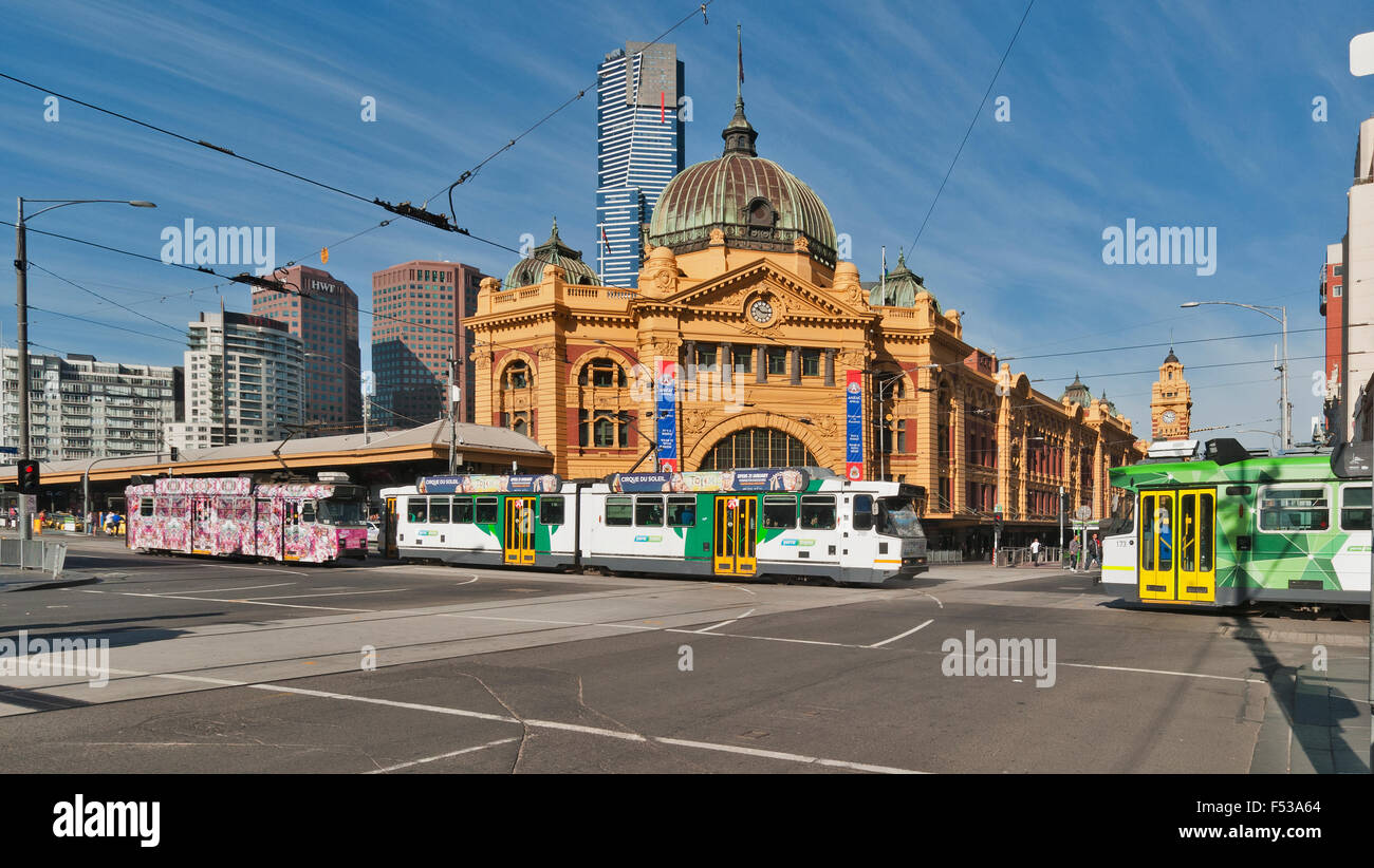 Flinders Street Station Melbourne Victoria Australia Stock Photo - Alamy