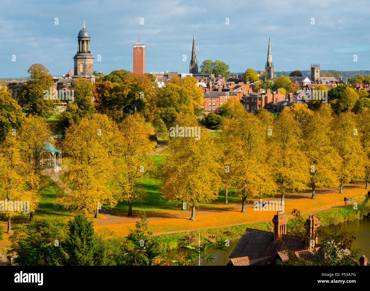 Shrewsbury skyline hi-res stock photography and images - Alamy