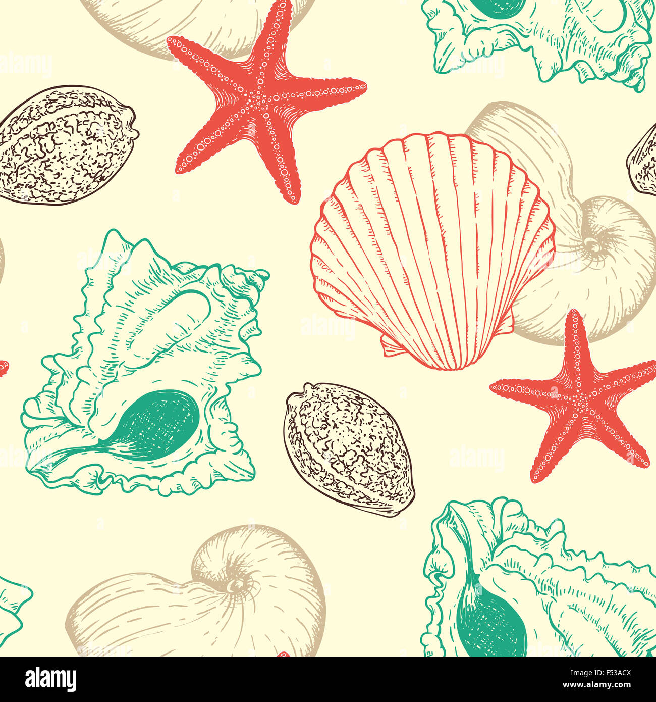 Seamless pattern underwater ocean hi-res stock photography and images ...