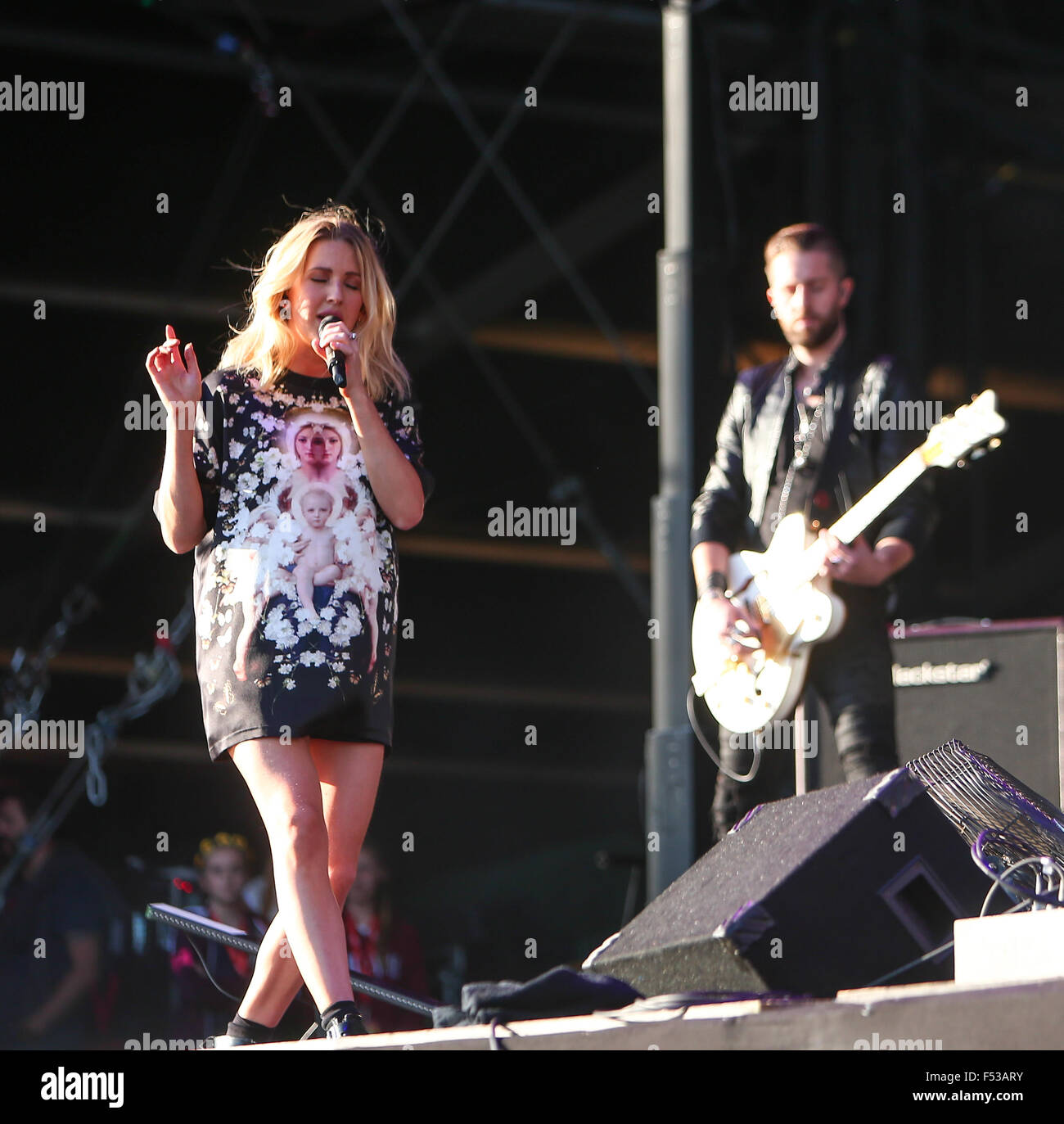V Festival held at Hylands Park - Day 2 - Performances Featuring: Ellie ...