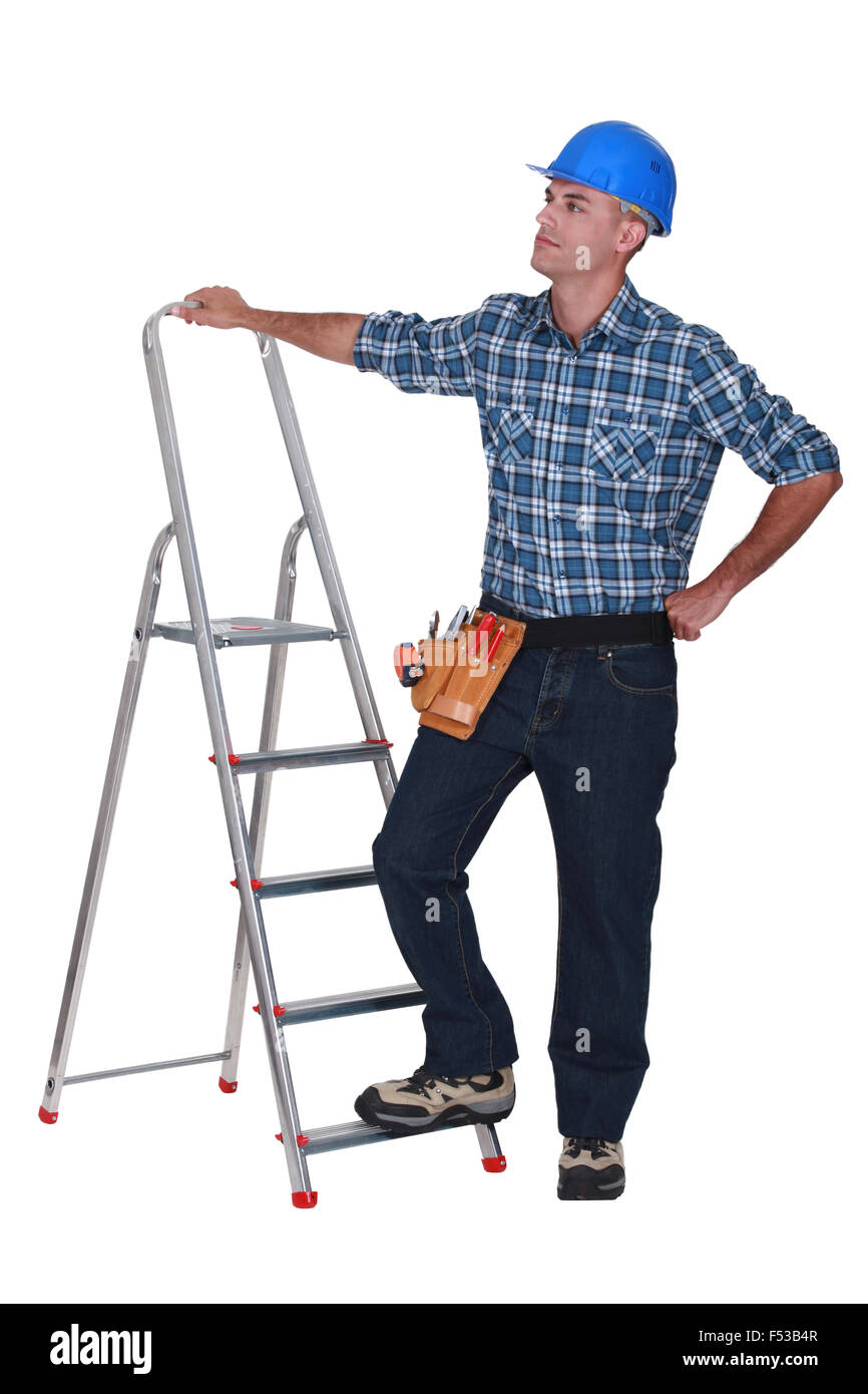 Folded stepladder hi-res stock photography and images - Alamy