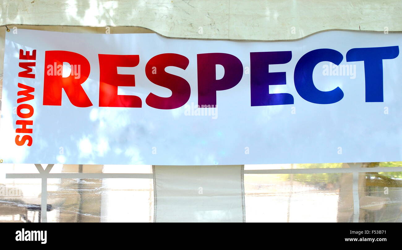 Respect sign school hi-res stock photography and images - Alamy