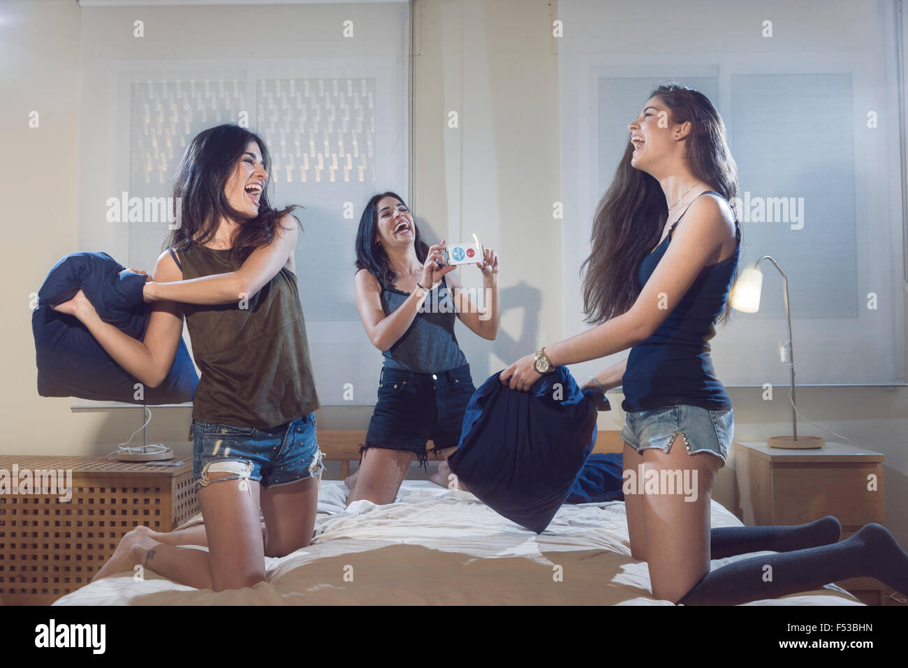 Girlfriends having fun together Stock Photo - Alamy