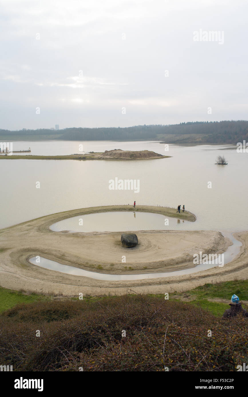 land artist Robert smithson in flevoland, the netherlands Stock Photo ...