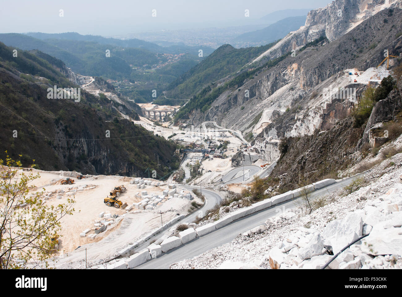 Marble Mines in Carrara italy Stock Photo - Alamy