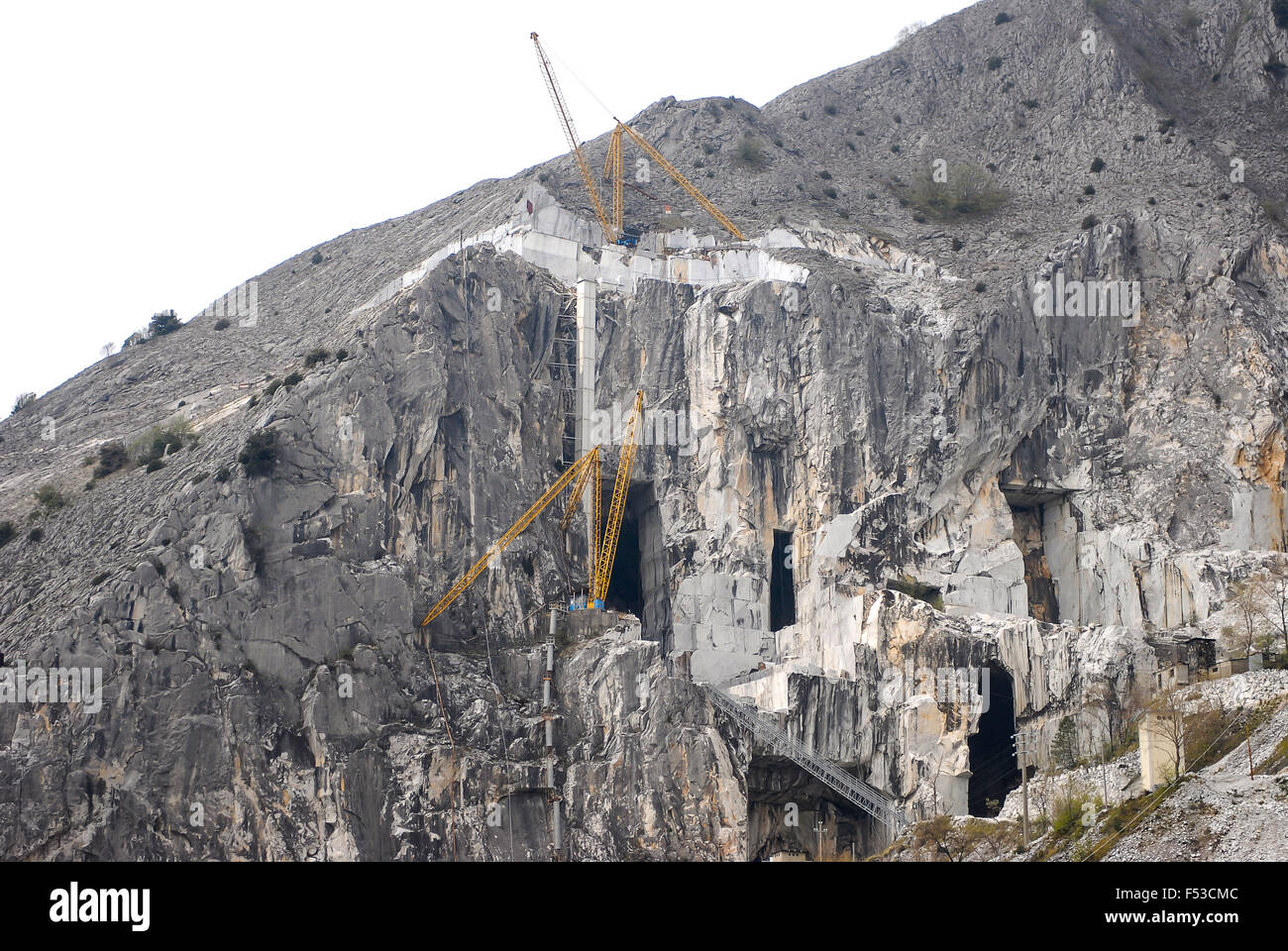 Marble Mines in Carrara italy Stock Photo - Alamy