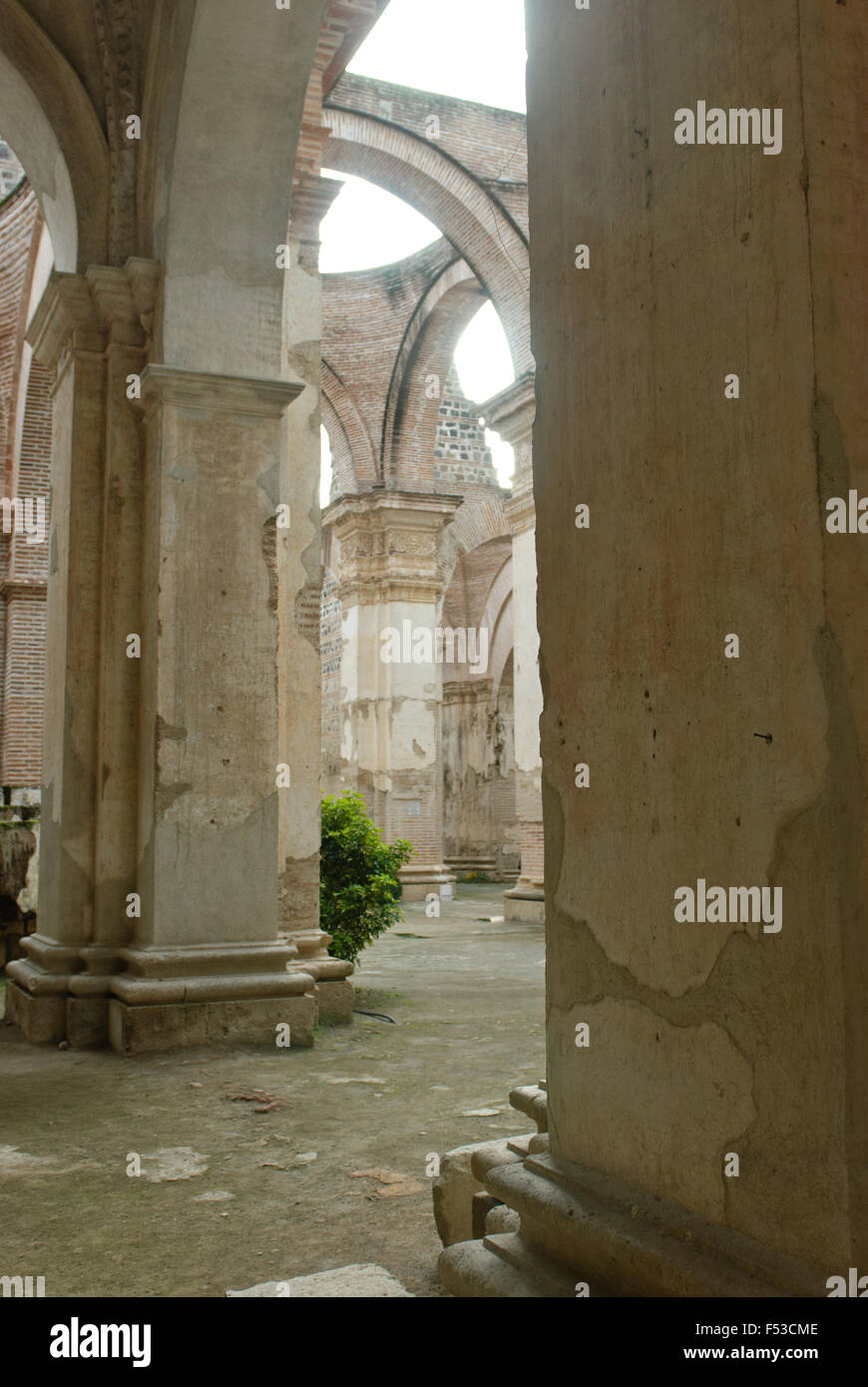 ruined cathedral, Guatemala Stock Photo - Alamy