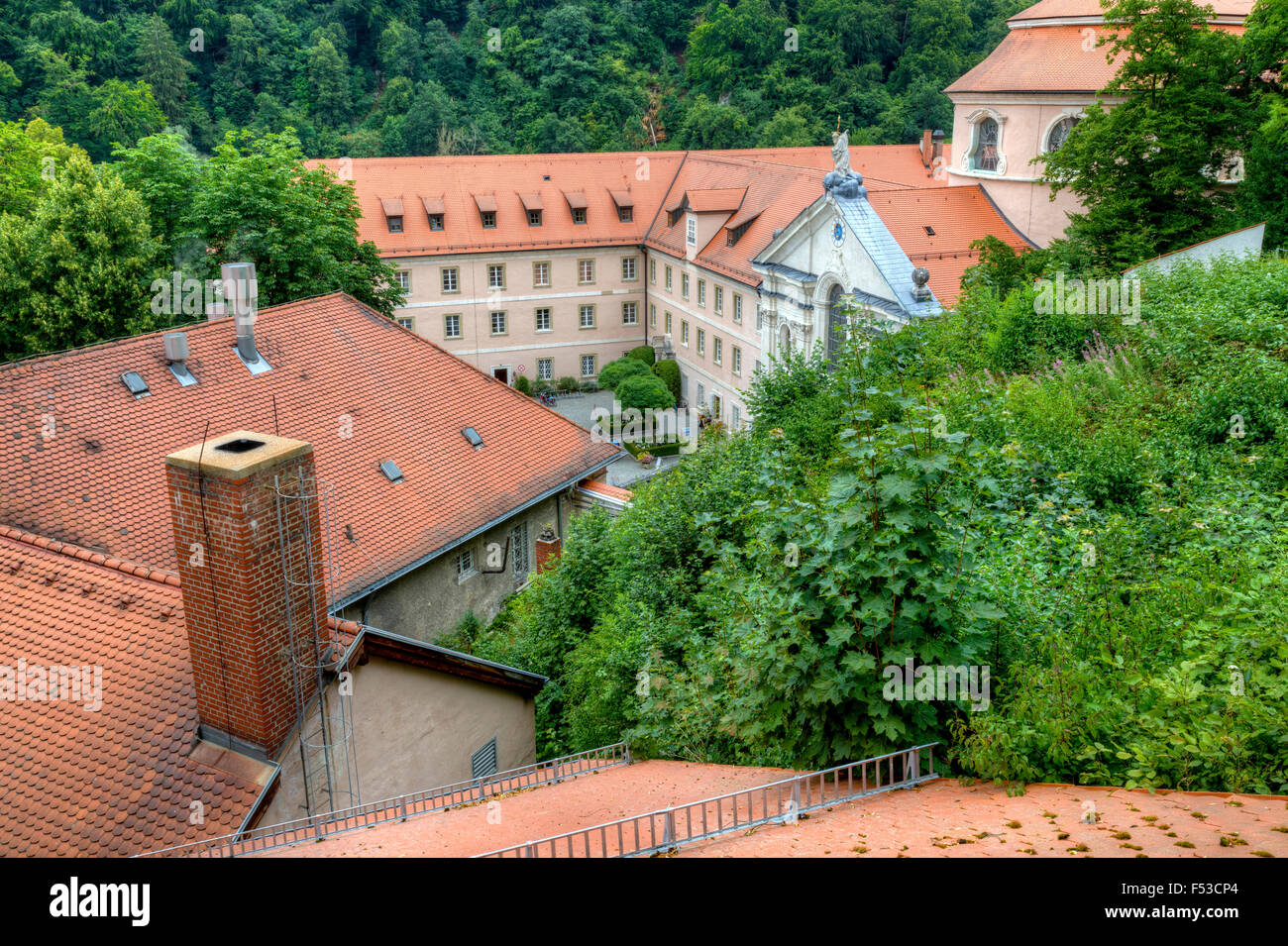 The historic Monastery and brewery of Weltenburg Abbey, Bavaria ...