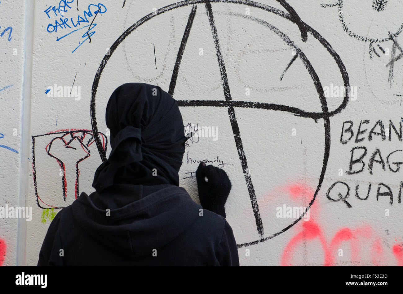 Anarchist riot police on hi-res stock photography and images - Alamy