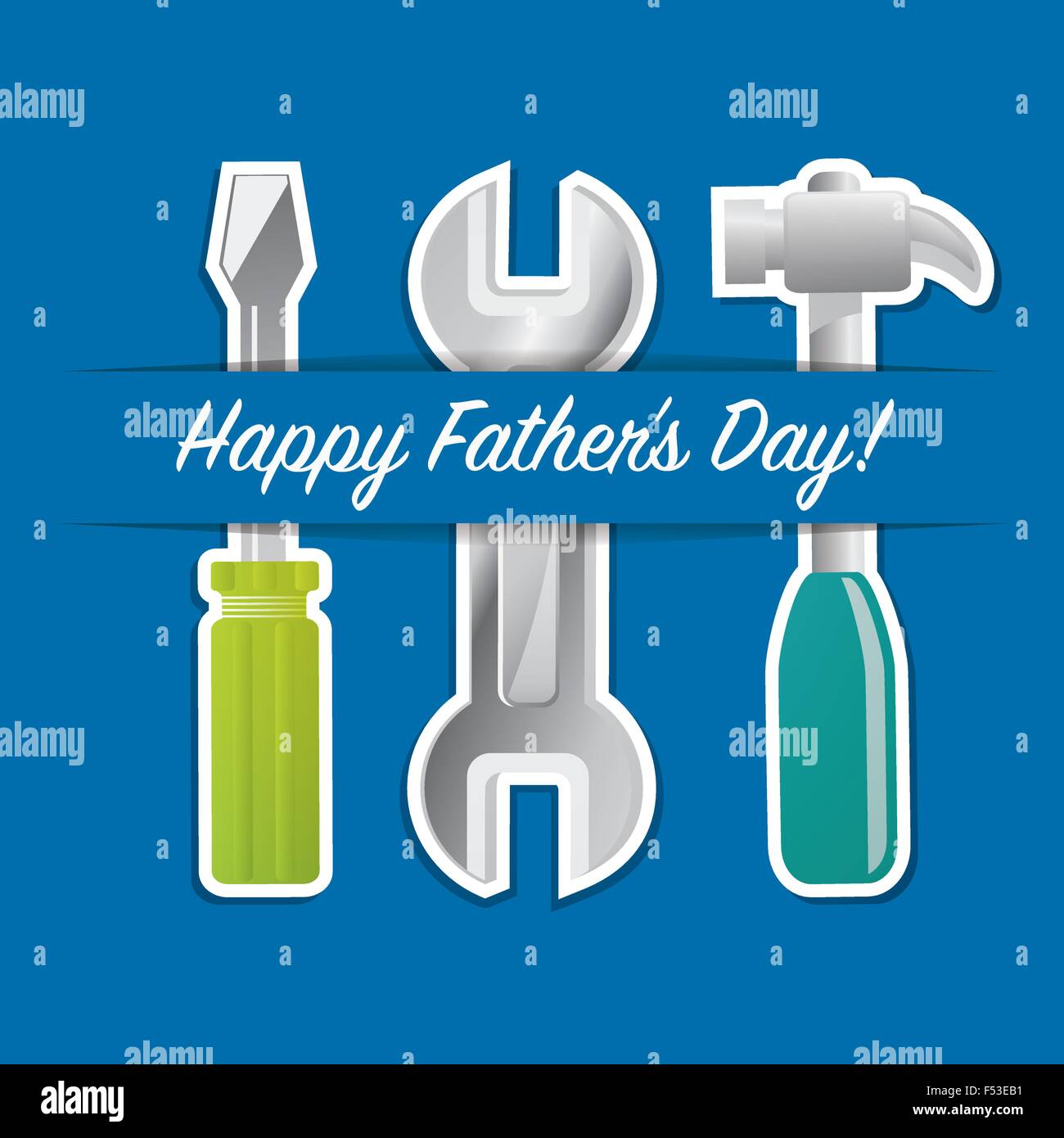 Tools Father's Day card in vector format Stock Vector Image & Art - Alamy