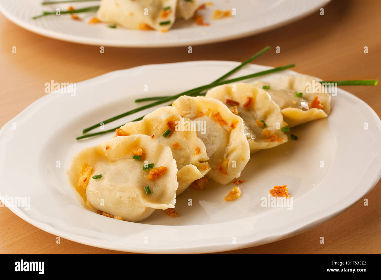 polish pierogi dish Stock Photo - Alamy