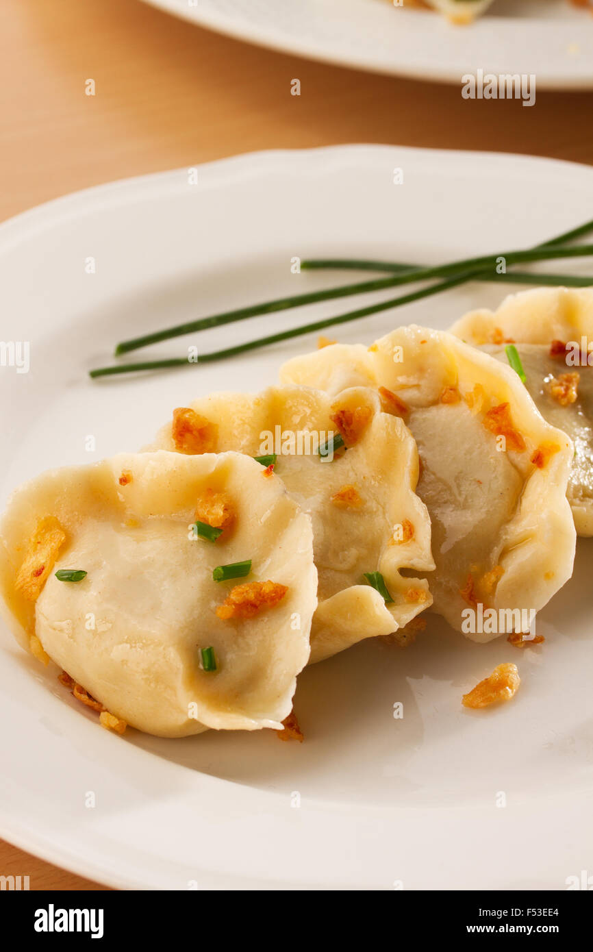 polish pierogi dish Stock Photo - Alamy