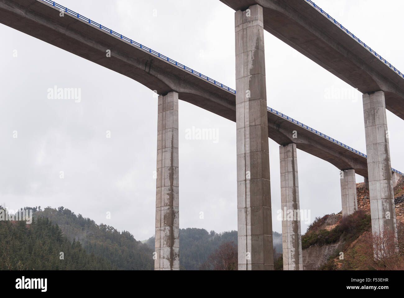 infrastructure projects asturias spain Stock Photo - Alamy