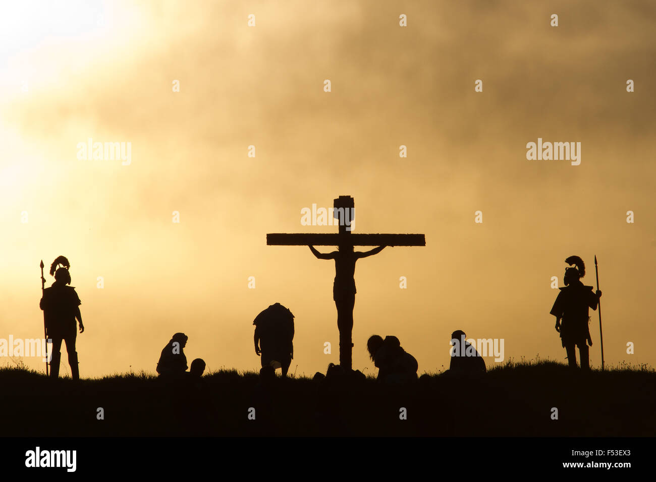 Calvary cross sun clouds hi-res stock photography and images - Alamy