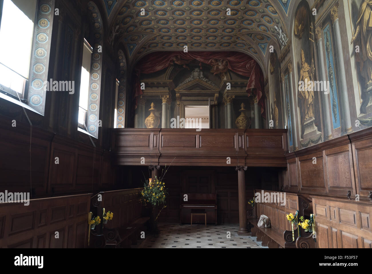 private chapel National Trust - Wimpole Estate Stock Photo - Alamy