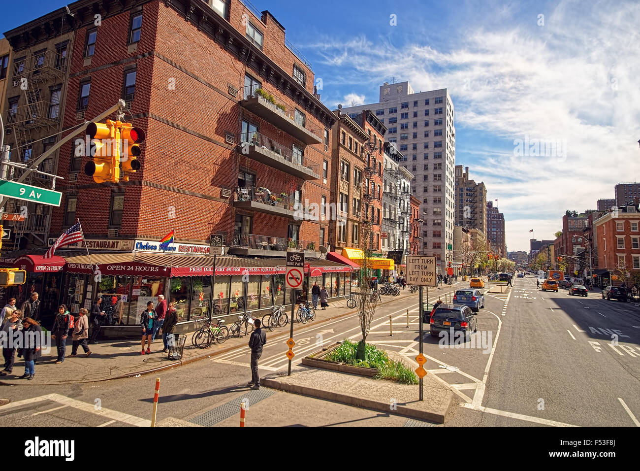 9th avenue street sign nyc hi-res stock photography and images - Alamy