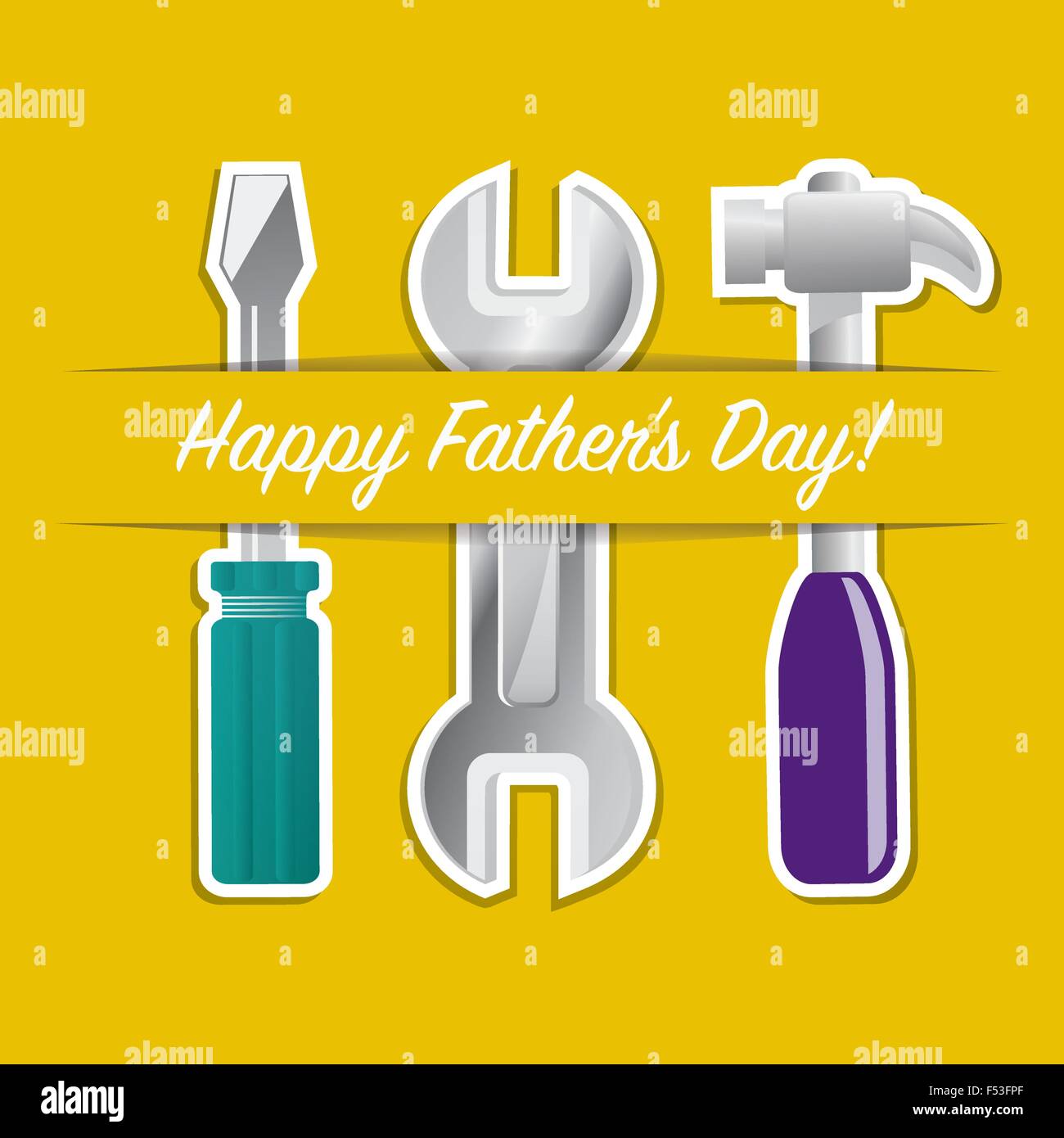 Tools Father's Day card in vector format Stock Vector Image & Art - Alamy