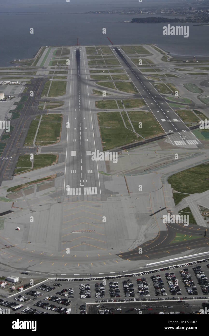 San Francisco Airport aerial view Stock Photo - Alamy