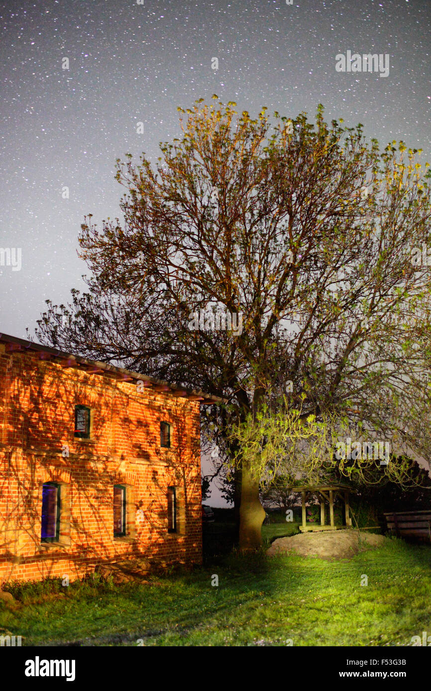 16.05.2015, Lehsten, Mecklenburg-Western Pomerania, Germany - Starry ...