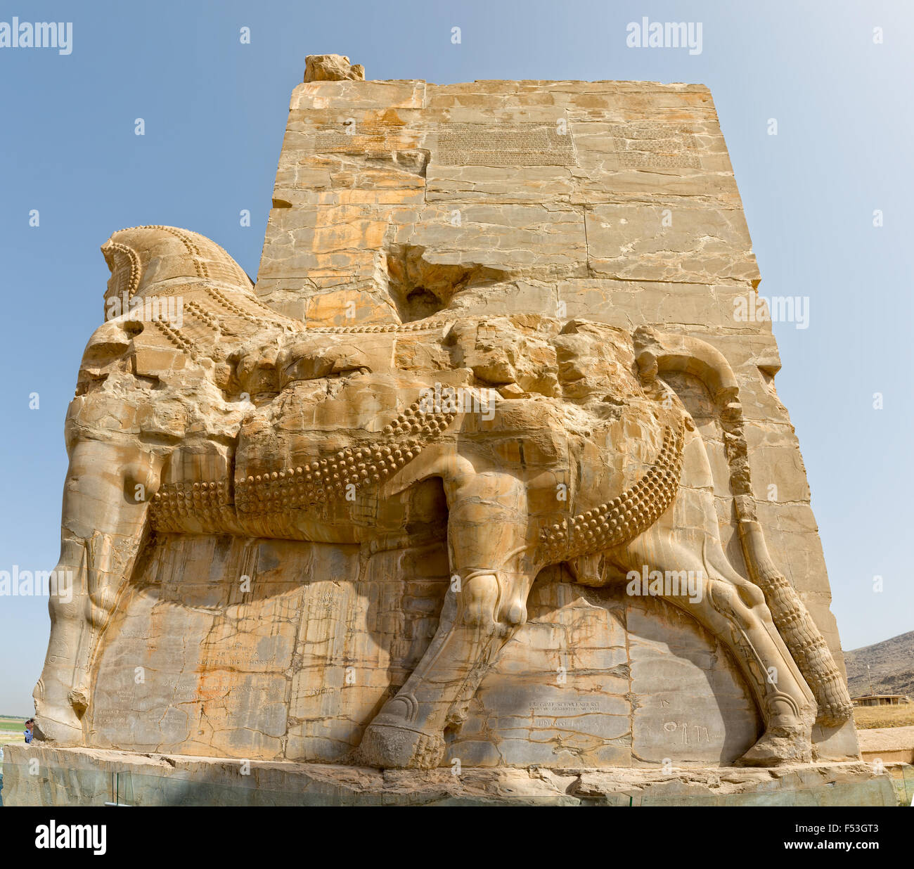 Persepolis Lamassu statues Stock Photo - Alamy