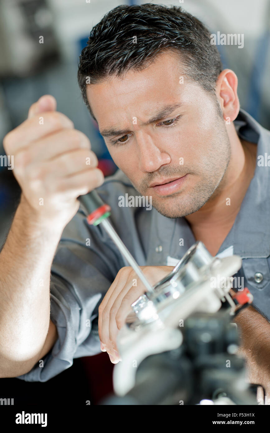 Mechanic frustrated hi-res stock photography and images - Alamy