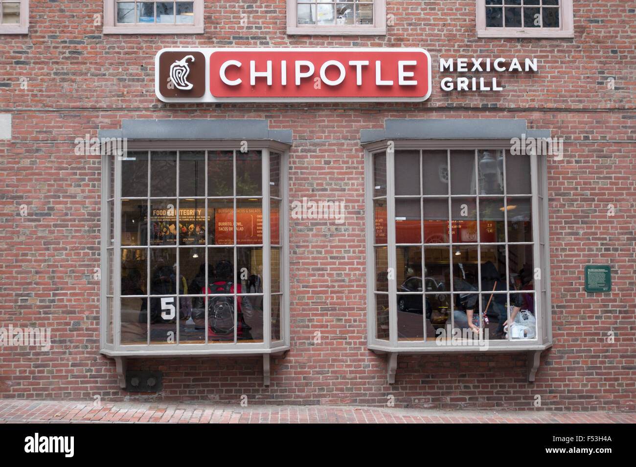Chipotle Old Corner Bookstore Building Boston Stock Photo - Alamy